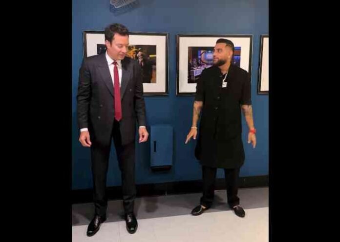 Karan Aujla gives bhangra lessons to Jimmy Fallon - Yes Punjab News