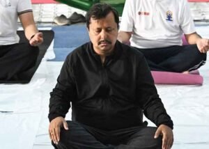 BJP chief Nitin Nabin participates in Yoga Day celebration in Punjab ...